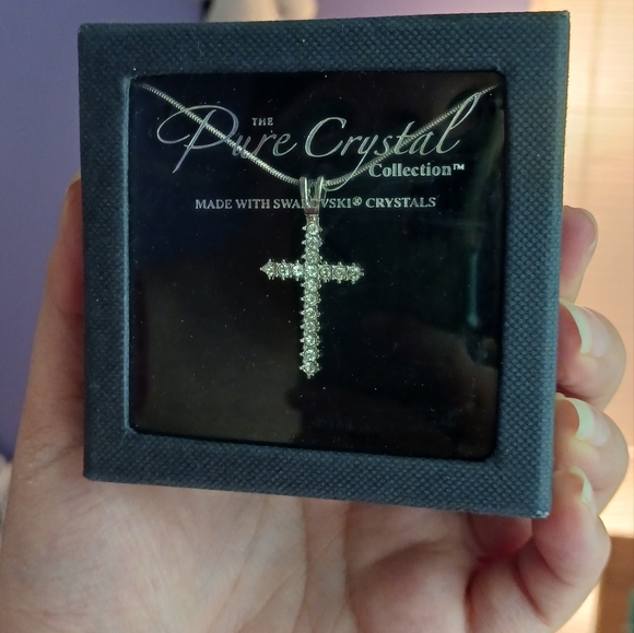 Swarovski | Jewelry | The Pure Crystal Collection Swarovski Cross ...